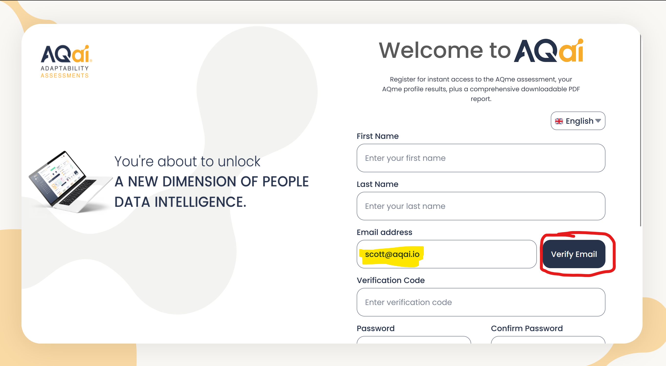 How to - Get a Verification Code – AQai Support